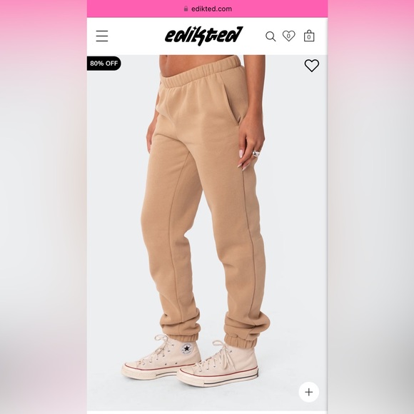 Edikted | Pants & Jumpsuits | Edikted Beige Joni Sweatpants | Poshmark